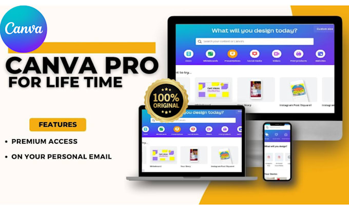Create a genuine canva pro account on your personal email by ...