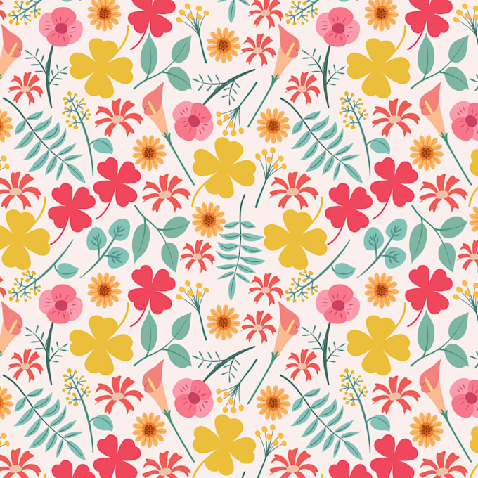 Create beautiful cute vector seamless pattern design by Alexadevi | Fiverr