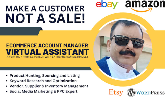 Your amazon fba expert virtual assistant ecommerce account manager by Shoukat_toor | Fiverr