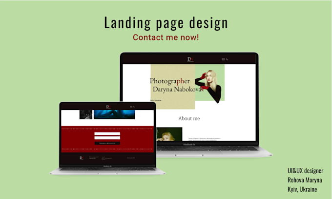 Create landing page design in figma by Polnocstory | Fiverr
