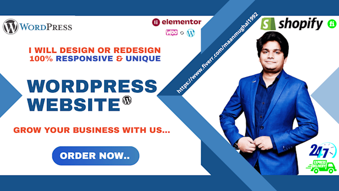 Create, build, design, or redesign your wordpress website by Maanmughal1992 | Fiverr