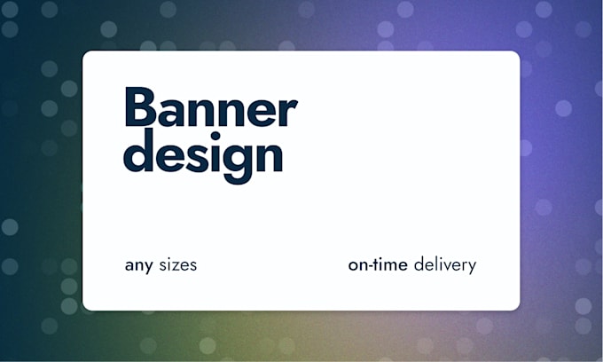 Design a html5 banner, static or animated by Kathrnlis | Fiverr