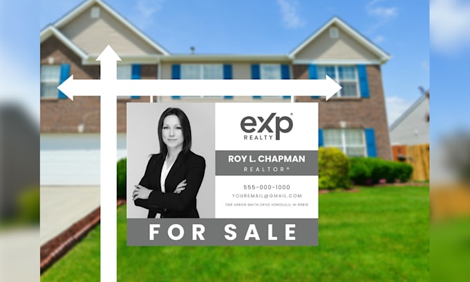 Do your modern, eye catching real estate sign design by Apixeler217 ...