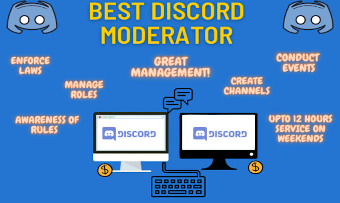 Be your discord server moderator or event organizer by Hamzahamid759 ...