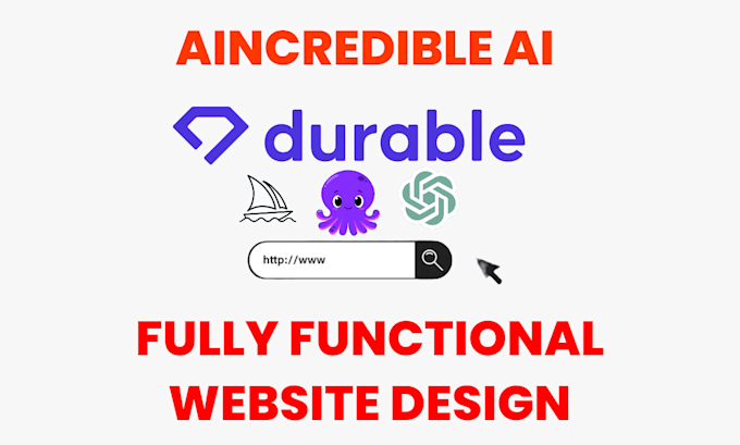 Design a website using durable by Nectarwrite | Fiverr