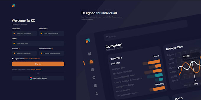Professionally create login forms sign up form and web pages by ...