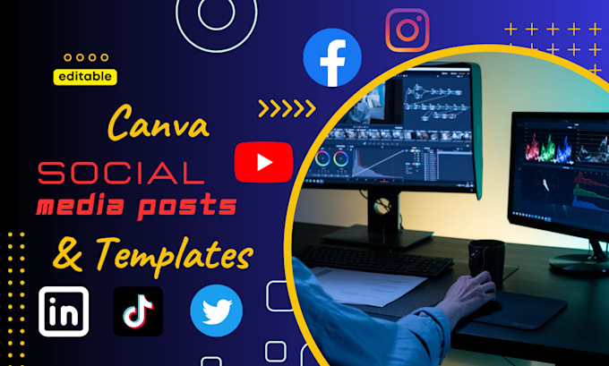 Create editable social media posts, ads using canva by Tauseefhaider00 ...
