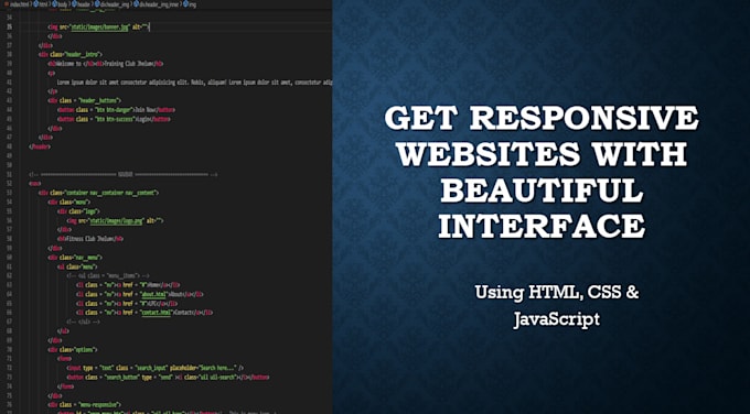 Create responsive website using html, css and javascript by Hamzabarak ... Create responsive website using html, css and javascript by Hamzabarak ...