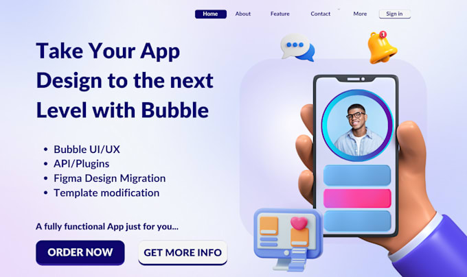 Build bubble webapp bubble io mvp saas bubble developer telemedicine passion io by Blaise_ric ...