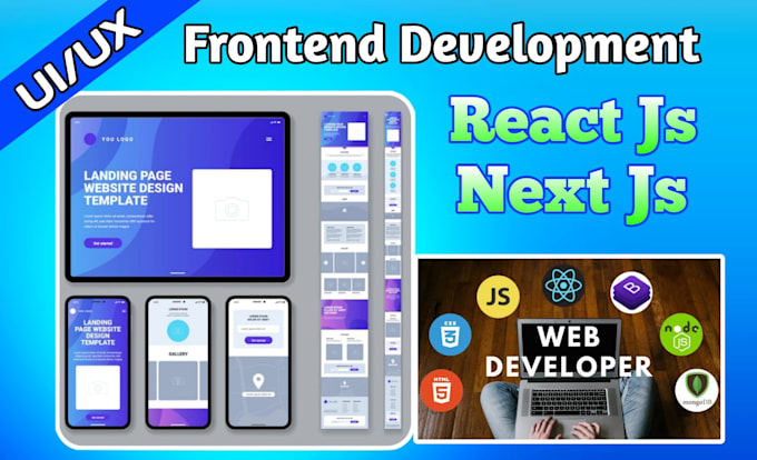 Do full stack website design with react or nextjs with backend nodejs by Btechboy | Fiverr