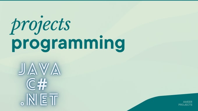 Expertly code in c sharp , java, and oop programming by Ameerhamza052 ... Expertly code in c sharp , java, and oop programming by Ameerhamza052 ...