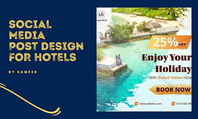 Design creative social media posts to promote your hotel or restaurant ...