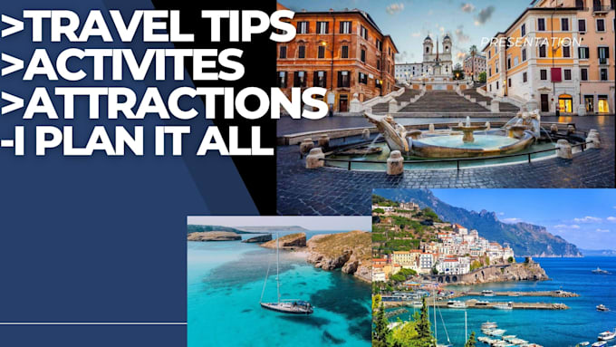 Plan activities for your customized trip by Patrickbrann222 | Fiverr