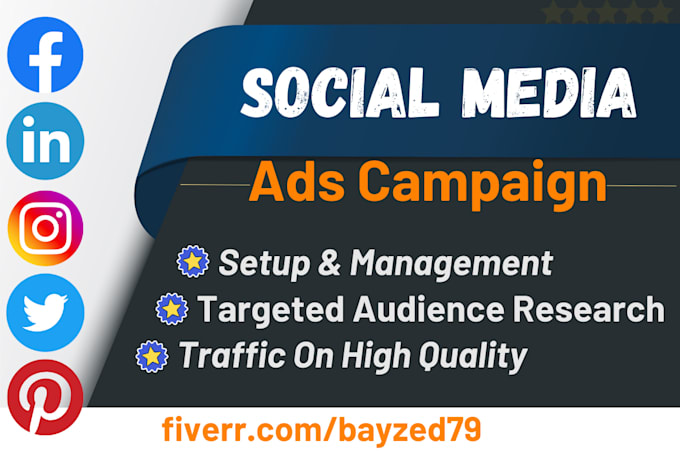 Setup and manage paid social media ad campaign by Bayzed79 | Fiverr