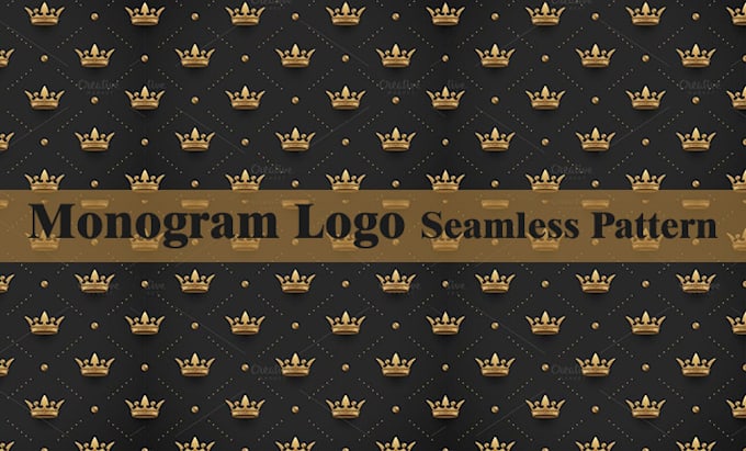 Create a monogram seamless pattern design by Abeeharana184 | Fiverr