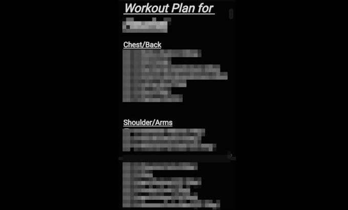 Create a perfect trainng programm for you by Kulflix822 | Fiverr