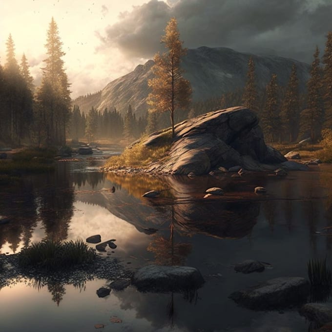 Create environmental concept art landscape design by Rdoug008 | Fiverr