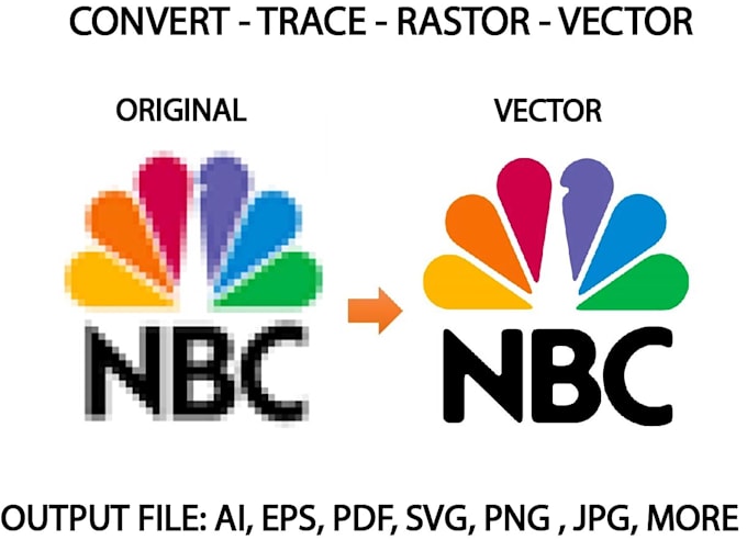 Raster any image or logo to a high resolution vector file by Damnaj9 ...