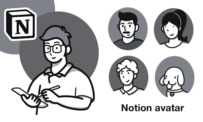 Make avatar design for notion or any social media by Salmanpakaya_ | Fiverr