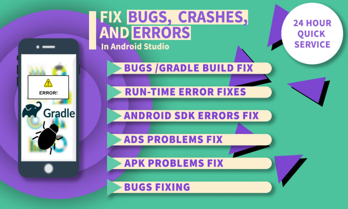 Fix android studio bugs, android app bugs, and android app errors in 24 ... Fix android studio bugs, android app bugs, and android app errors in 24 ...