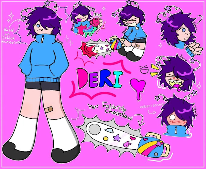 Draw a reference sheet for your character by Isavalll | Fiverr