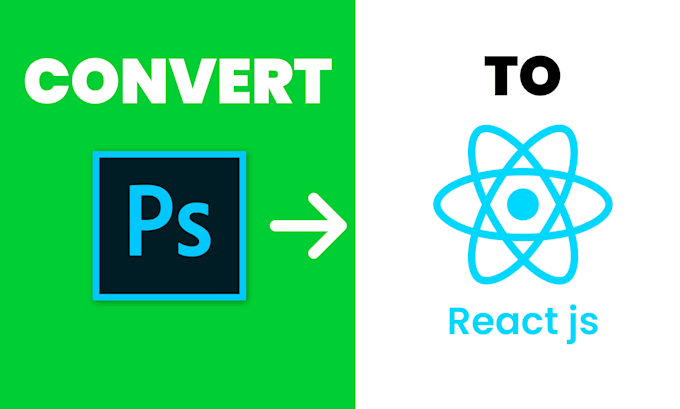 Convert psd file to react js by Adamhrioui1 | Fiverr