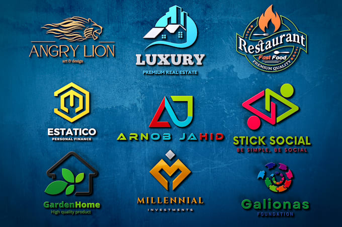 Do 3d modern minimalist business logo design by Arnobjahid | Fiverr