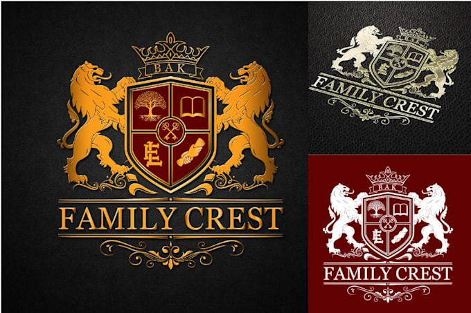 Create a custom crown, emblem, family crest logo within 12 hours by ...