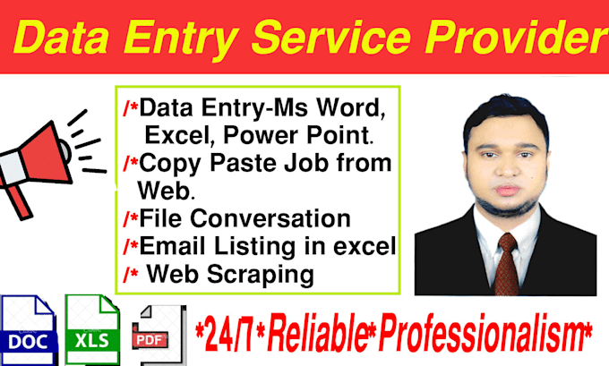 Better in data entry ms word, excel and power point by Masum_318 | Fiverr
