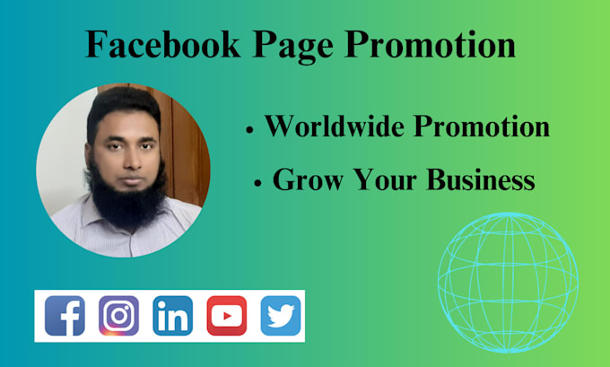 Promote any business by facebook page promotion by Jubayarrahman96 | Fiverr