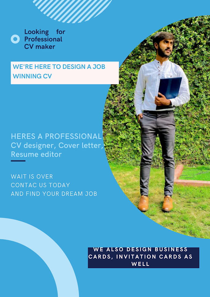 Design professional cv design and cover letters by Mahammalik2 | Fiverr