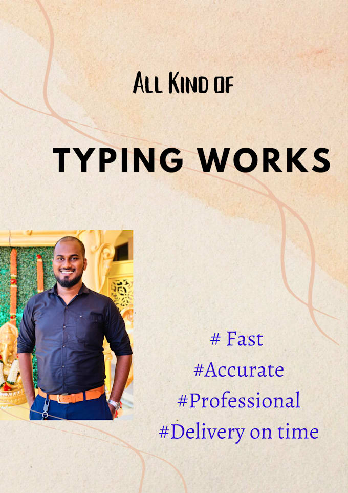 Do fast typing in english, retype pages, pdf to word by Kenneth__xavier | Fiverr