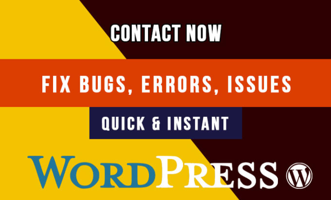 Fix wordpress issues, errors, bugs instantly by Khaaltiofficial | Fiverr Fix wordpress issues, errors, bugs instantly by Khaaltiofficial | Fiverr