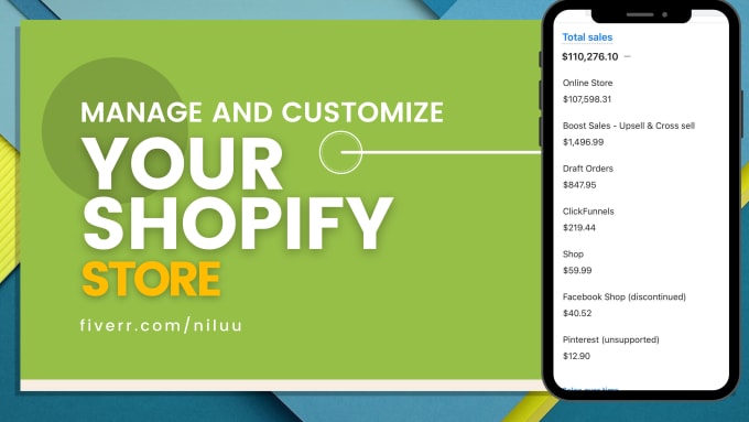 Create edit, update, manage and customize shopify store by Niiluu | Fiverr Create edit, update, manage and customize shopify store by Niiluu | Fiverr