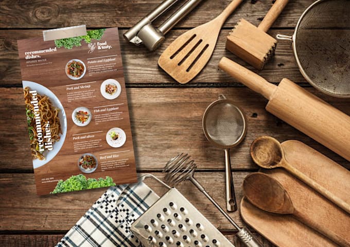 Design a modern restaurant and bar digital menu by Ramsha_edits | Fiverr