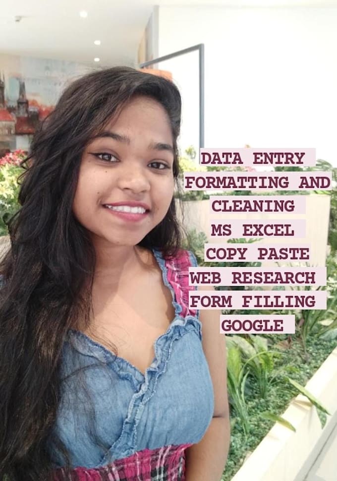 Create and modify the data data entry form fillling by Raveena18_ | Fiverr