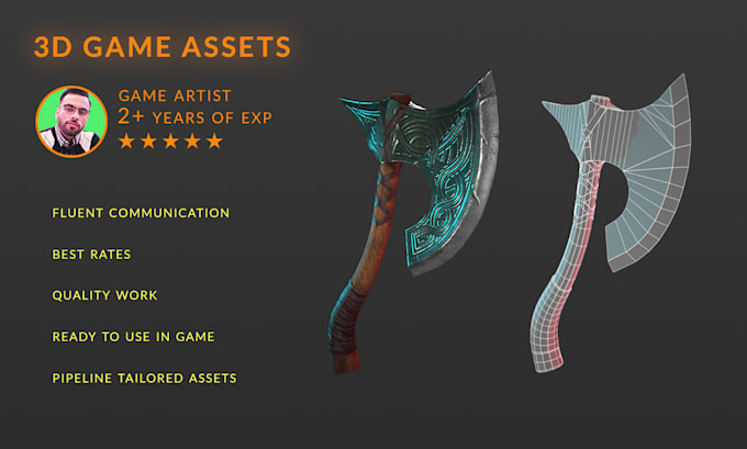 Model highly optimized 3d models for unreal and unity game engine by Workwithhaseeb | Fiverr