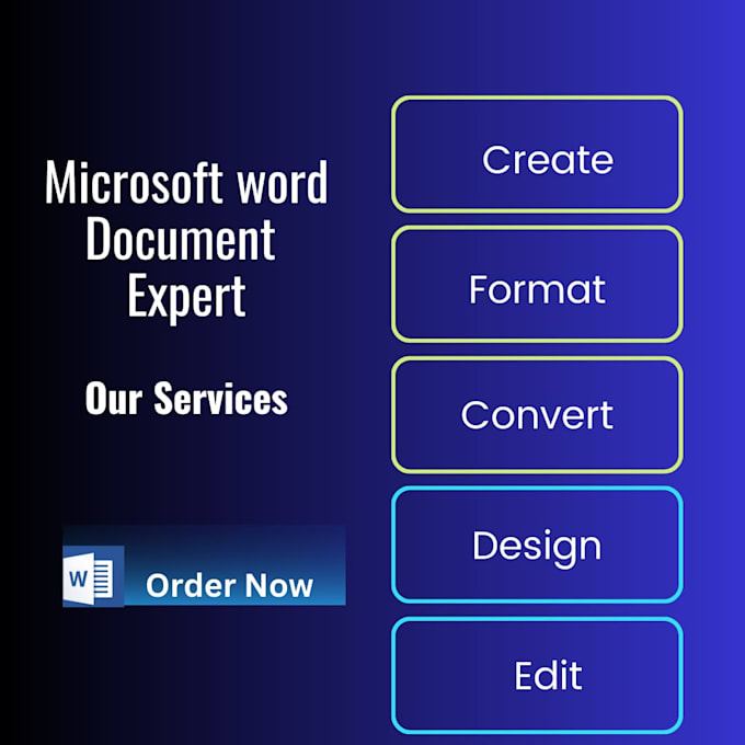 Edit, format, and design microsoft word document by Darshadesai | Fiverr