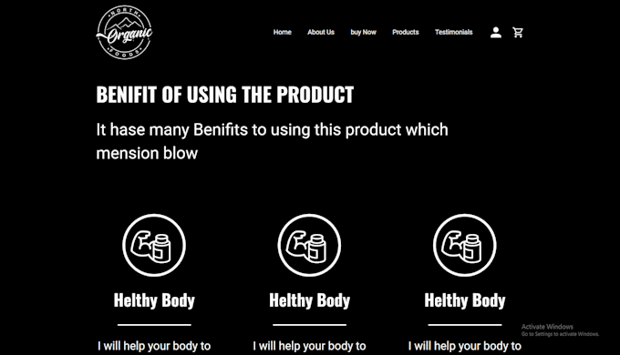 Build best website page with html and css by Hafiz_programer | Fiverr