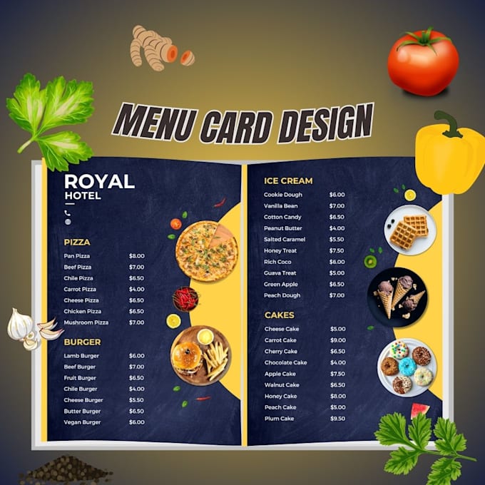 Design amazing menus, posters, flyers as graphic designer by ...