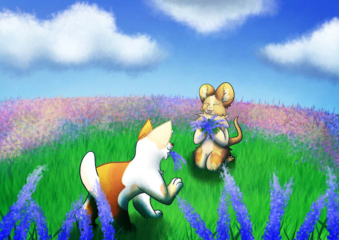 Draw a furry feral or anthro character by Koranight | Fiverr