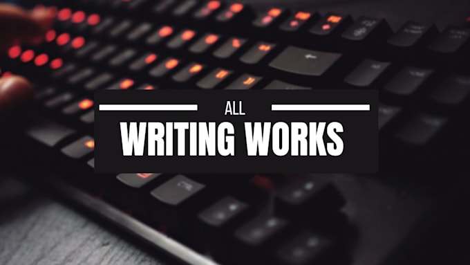 Write beautiful and elegant writing works at a good price by ...