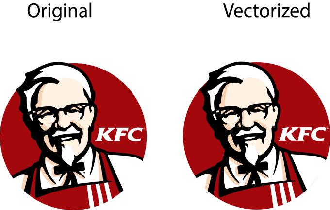 Do non pixelated logo vector tracing for you by Maheencreats | Fiverr