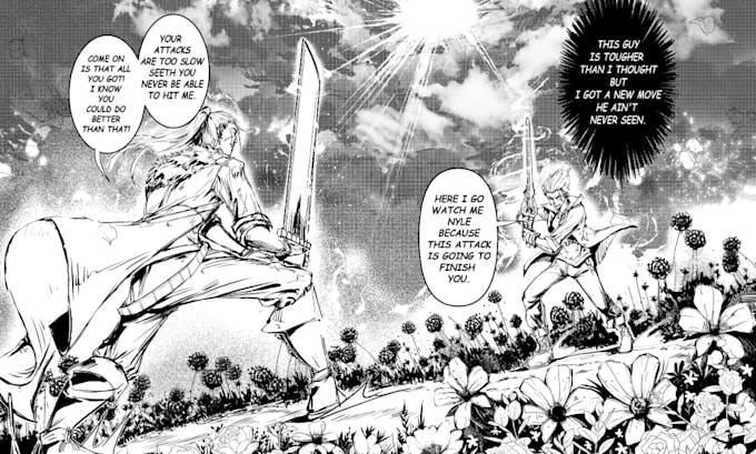 Draw comic book, anime manga storyboard, comic page, manga page, comic ...