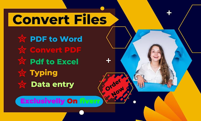 Do file conversion, data entry, web research work by Dkrpln | Fiverr