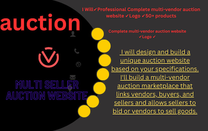 Develop auction app or multi seller auction website by Skeyloll | Fiverr