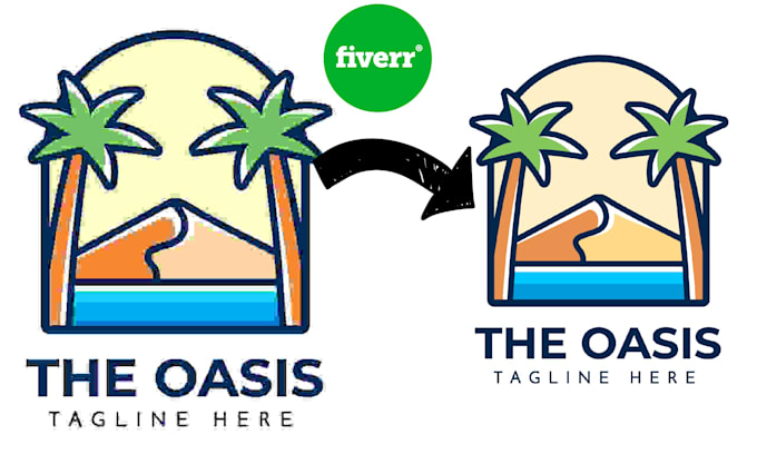 Modification logo and raise its quality by Choaibbargou108 | Fiverr