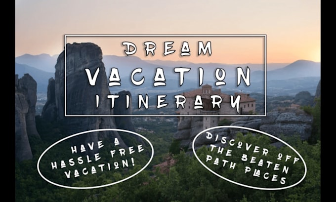 Plan your personalized travel itinerary by Travel_urbanist | Fiverr