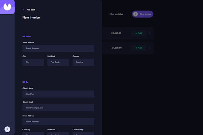 Develop your web designs with, html, css, styled components, javascript ... Develop your web designs with, html, css, styled components, javascript ...