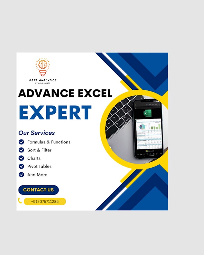 Excel expert advanced, formula, chart, dashboards in excel and in ...